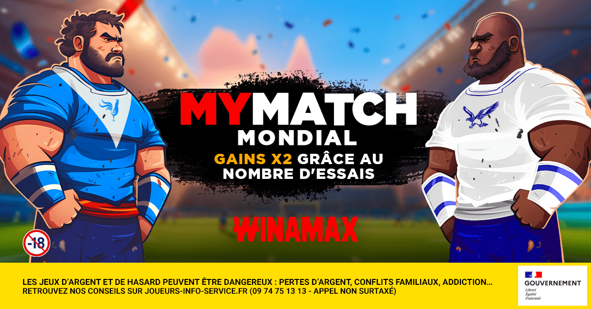 MyMatch Mondial : Gains x2 grâce au nombre d'essais ! - Winamax