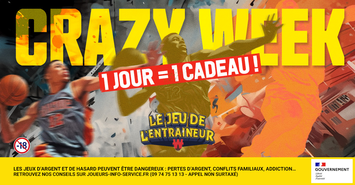 Crazy Week – Remportez un cadeau par jour ! - Winamax