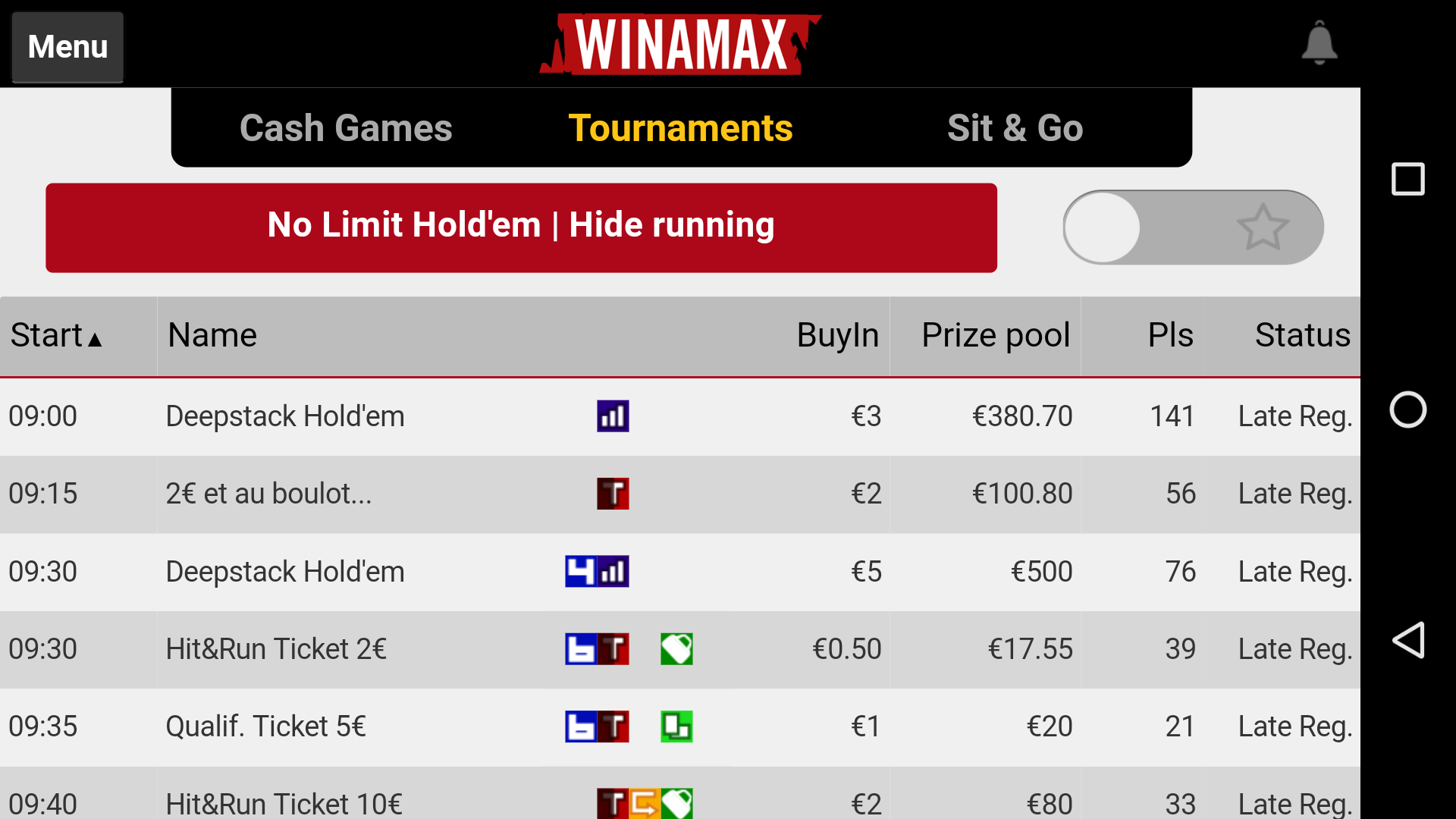 Die Winamax-App im ganz neuen Look - Actualité - Winamax