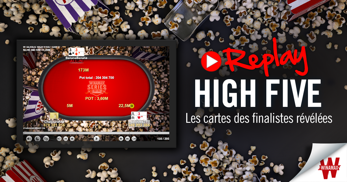 High Five : le replay avec cartes visibles - Actualité - Winamax