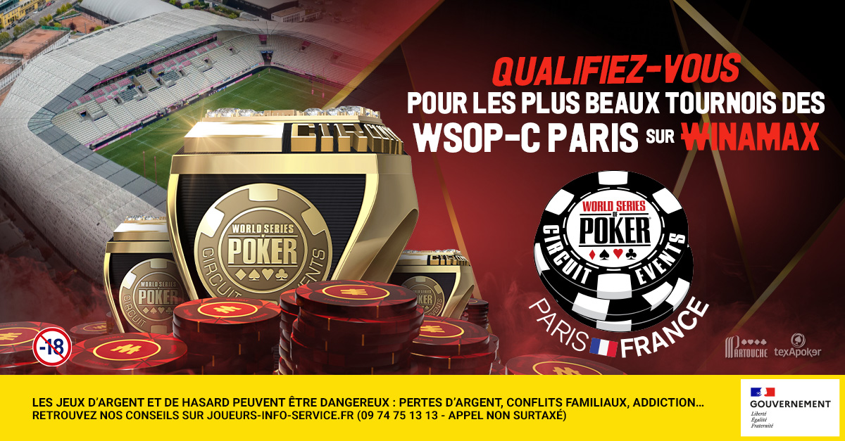 WSOP Circuit Paris : des tonnes de qualifs sur Winamax ! - Actualité ...