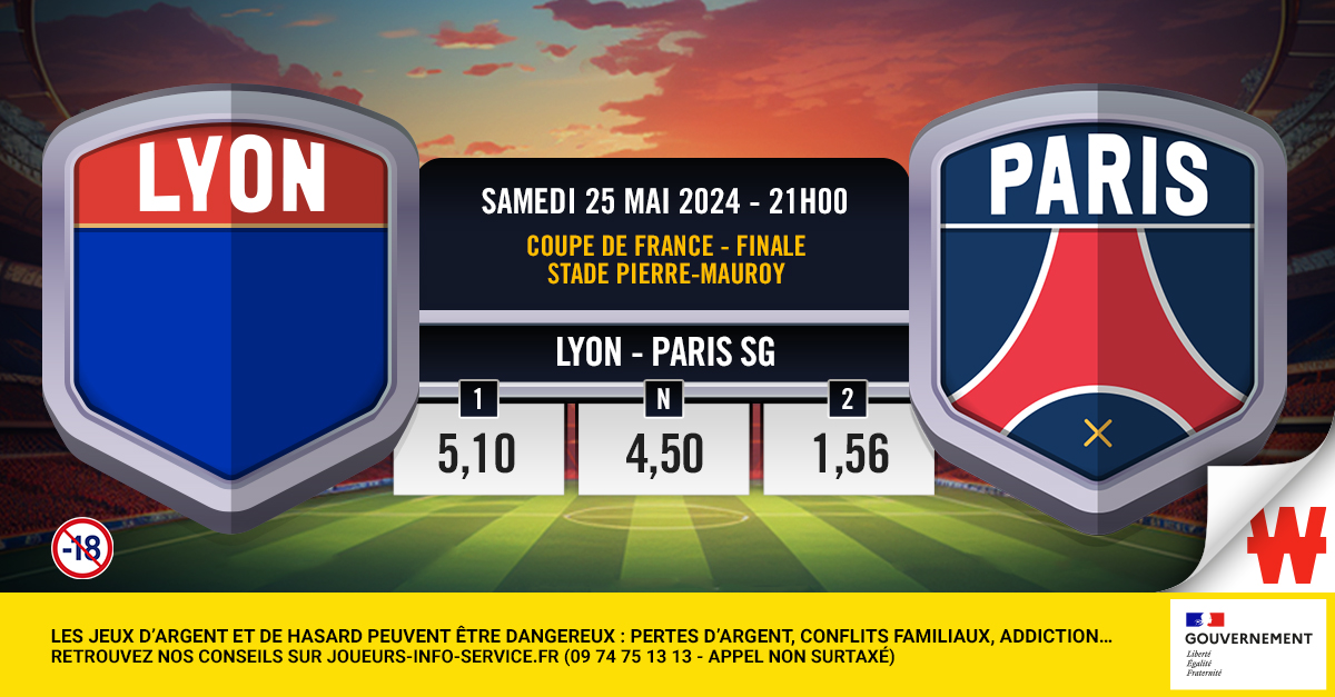Lyon - Paris : l'avant-match en chiffres - Actualité - Winamax