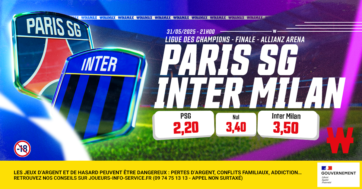 PSG vs. Inter: previa del partido - Actualité - Winamax