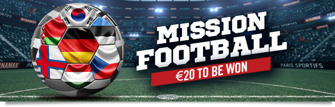 Mission: Football - €5 free per objective! - Winamax